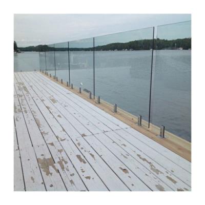 Cina Elegant style spigot glass railing price different deck spigot railings in vendita