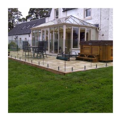 Cina Rwanda side mounted glass spigots metal terrace spigot railings in vendita