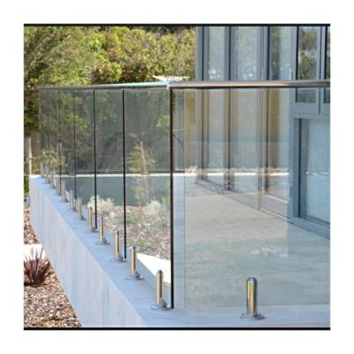 Cina Netherlands glass spigots balcony privacy wall in vendita