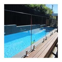 China Cyprus spigot glass railing system glasses for pool for sale