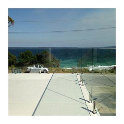 Cina Well made black glass spigots spigot glass railing for terrace in vendita