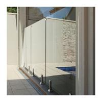 China Durable glass with spigot railing basic deck spigot railing for sale