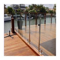 China Durable glass with spigot railing basic deck spigot railing for sale