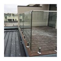 China Durable glass with spigot railing basic deck spigot railing for sale