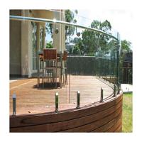 China Durable glass with spigot railing basic deck spigot railing for sale