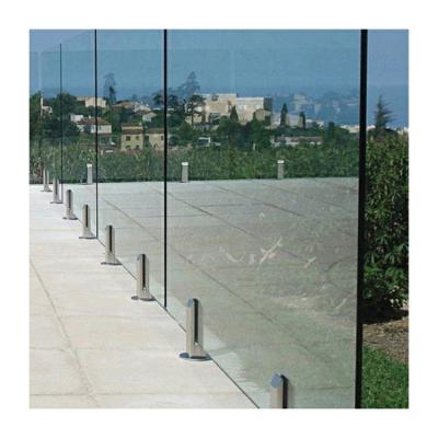 Cina Barbados frameless glass spigots suppliers metal spigot railings for roof terrace in vendita