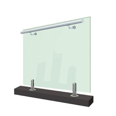 Cina Glass balusters for stairs balustrade fixings spigot glass railing system in vendita