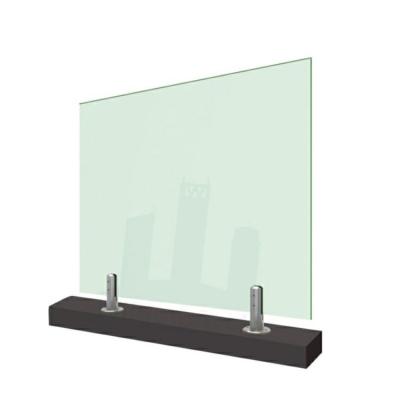 Cina Internal glass balustrade staircase panels composite pool fence spigots in vendita