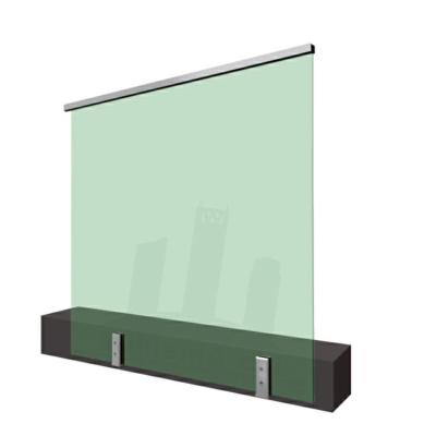 Cina Balustrade cost per metre glass stair balustrade black pool fence spigots in vendita