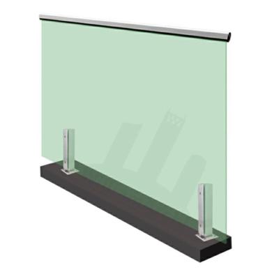 Cina Glass pool fence fittings decking balustrade frameless pool glass fencing clamps spigots in vendita