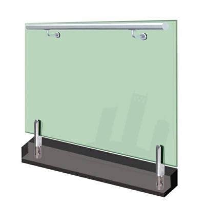 Cina Glass baluster panels fence cost core drilled spigots railing in vendita