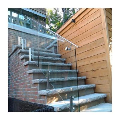 Cina Nigeria side mounted glass spigots railing stainless steel and spigot glass balustrades in vendita