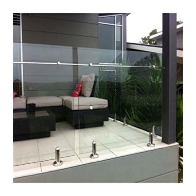 Cina French Guiana glass panel spigots railing acrylic deck spigot railing in vendita