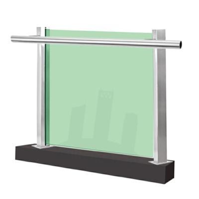 Китай Glass balustrade mounting brackets railing cad toughened glass fencing продается
