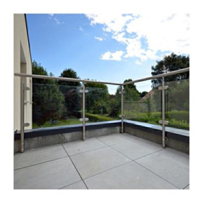 Cina Ultra clear glass railings front balcony railing balustrade height in vendita
