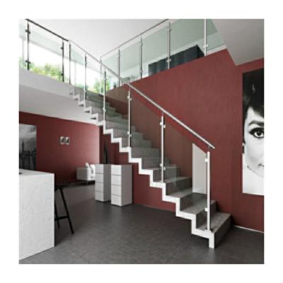 Cina Low iron glass railings for stairs outside tinted glass balustrade in vendita