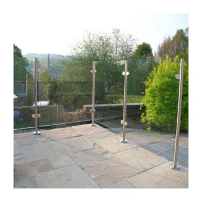 China AS glass balustrades front porch horizontal railing deck railing no top rail à venda