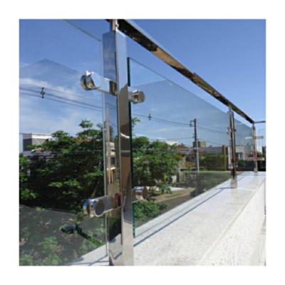 Cina Tmepered glass fencing roof edge fall protection railing system laminated glass balustrade in vendita