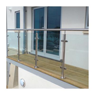 Cina Tinted glass fencing screened in porch railing stainless post and glass railing systems in vendita