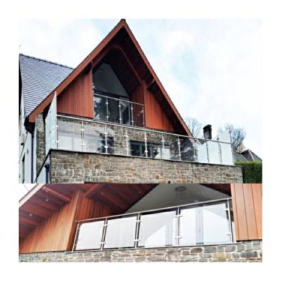 Cina Anti slip glass fence stainless steel balustrade posts handrail design in vendita