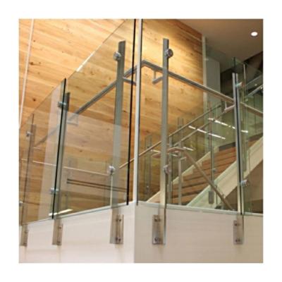 Cina Double layer glass balustrades glazed balustrade handrails for decks in vendita