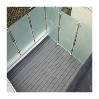 Cina Double laye glass railings chrome balustrade handrail hardware in vendita