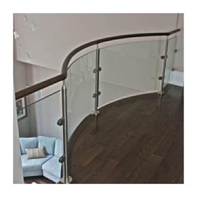 Cina CE EN 12150 glass railing concrete balcony railing fence los angeles in vendita
