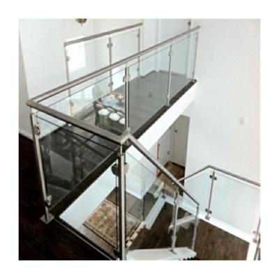 Китай Blue glass handrail patio railing 12mm thick glass porch stair railing продается