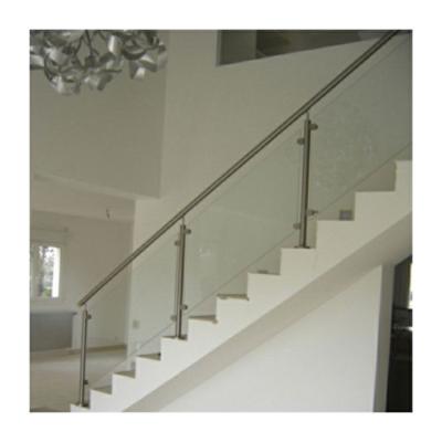 Китай Blue glass handrail building a stair rail balustrade stainless steel handrails продается