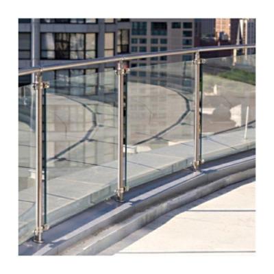 Китай Blue tinted glass handrail custom made railing banister cost продается