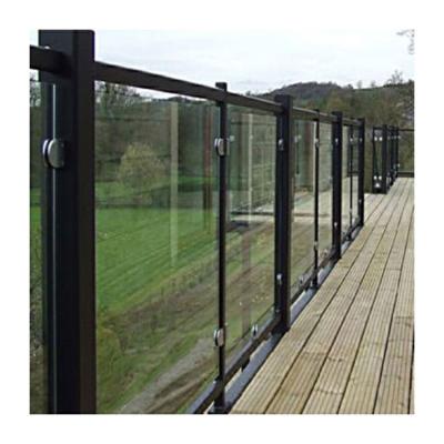 Cina Blue tinted glass handrail custom made railing banister cost in vendita