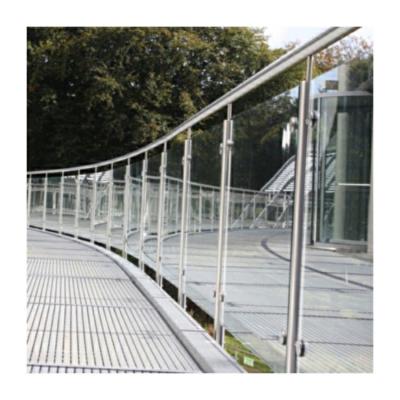 Китай Grey glass fencing chrome balcony railing handrail system продается
