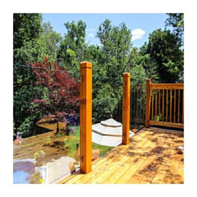 中国 Laminated glass fence wire handrails for stairs balustrade thickness 販売のため