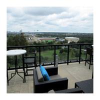 China Double layer glass railing roof grill design plexiglass railing system for sale