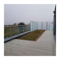 China Double layer glass railing roof grill design plexiglass railing system for sale