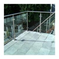 China SGCC glass balusters porch railings deck railing posts for sale