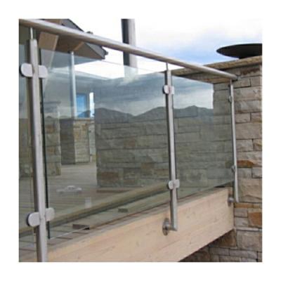 中国 Fiber glass balusters deck balusters and railings stainless post deck railing with glass panels 販売のため
