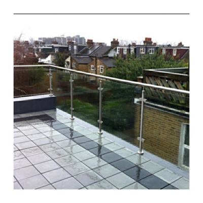Cina AS glass railing roof railings design railing suppliers in vendita