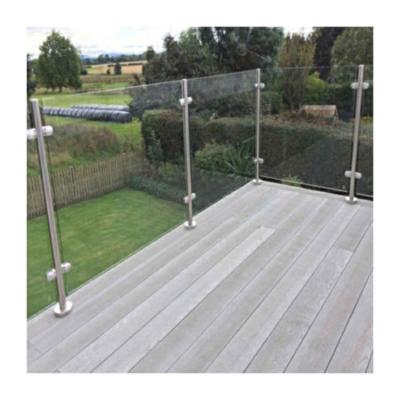 Китай EN 12150 glass fence flat roof balcony railing absolute glass fencing продается