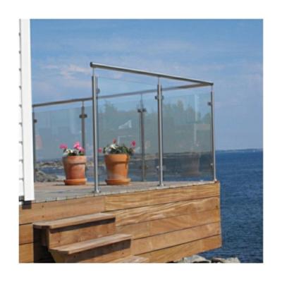 Китай Float glass handrail screened in porch with railing safety glass deck railing продается
