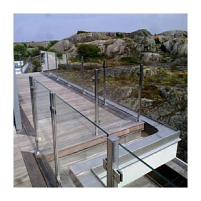 Китай Double laye glass banister decorative porch railing panels house balcony railings glass panels продается
