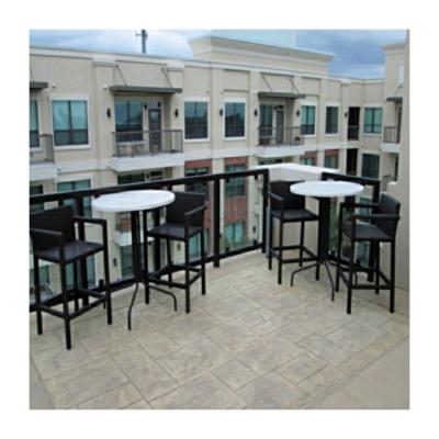Китай Laminated glass balustrade roof safety guard rails outside glass railings продается
