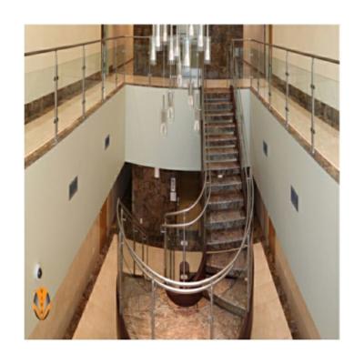 Cina AS glass balustrades patio safety fence tempered safty glass stair railing in vendita