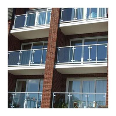 Cina EN 12150 glass handrail wire balcony railing revit glass balustrade in vendita