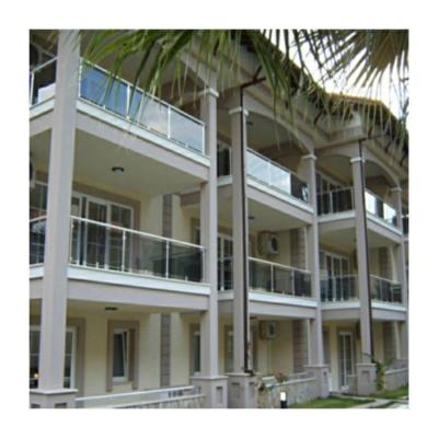 Cina Safety glass guardrail balcony wire fencing fence with glass panels in vendita