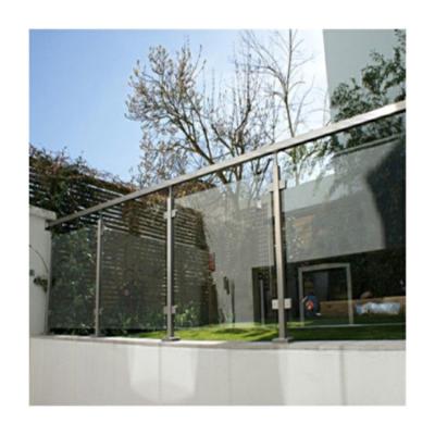 中国 Low iron glass balustrade vinyl front porch railing channel 販売のため