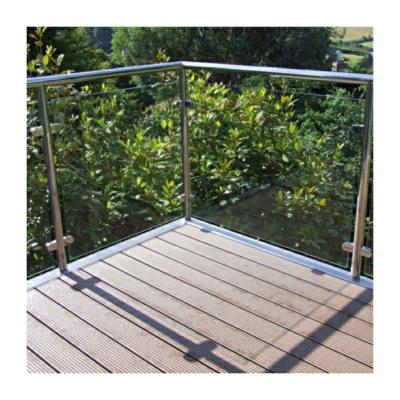Cina Led glass fence pvc balcony railings stair balustrade in vendita