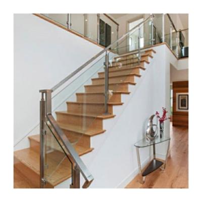 中国 Tinted glass guardrail stair railing outdoor structural glass balustrade 販売のため