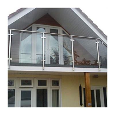 Cina Anti slip glass balusters balcony rope railing fence for garden in vendita
