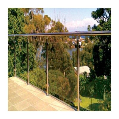 Cina Anti slip glass balusters balcony rope railing fence for garden in vendita